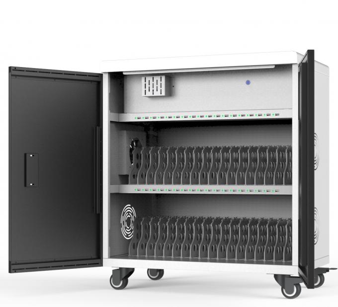 USB 36 Slots Lockable Charging Cabinet Storage And Charging Trolley
